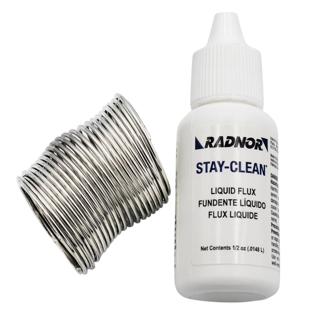 Liquid Flux and Silver Solder Kit - 1/2 oz. Flux - 3/64" (1.2mm) Wire ...