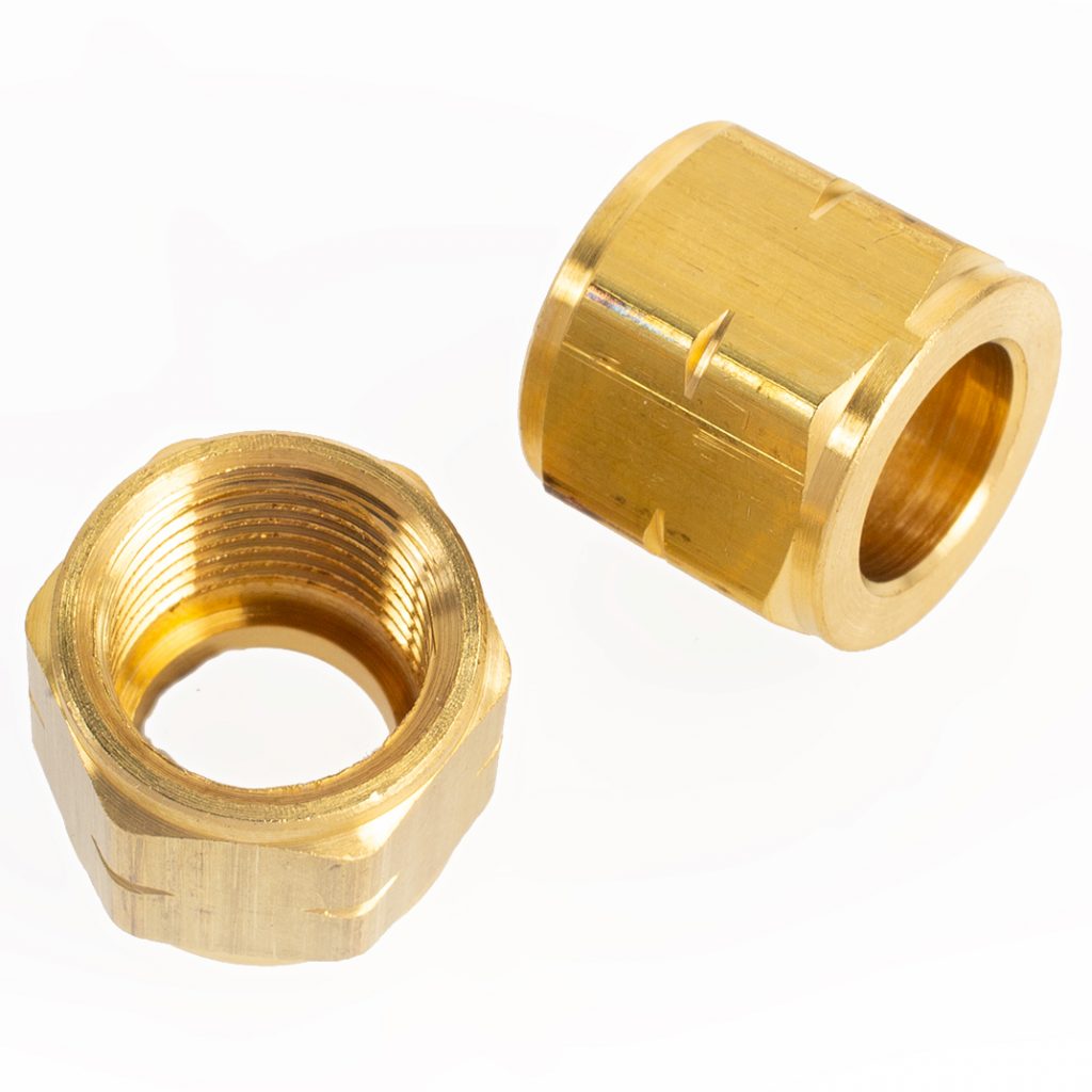2 PC. Hose Nuts - "B" Fitting. Acetylene 9/16" - Shark Industries