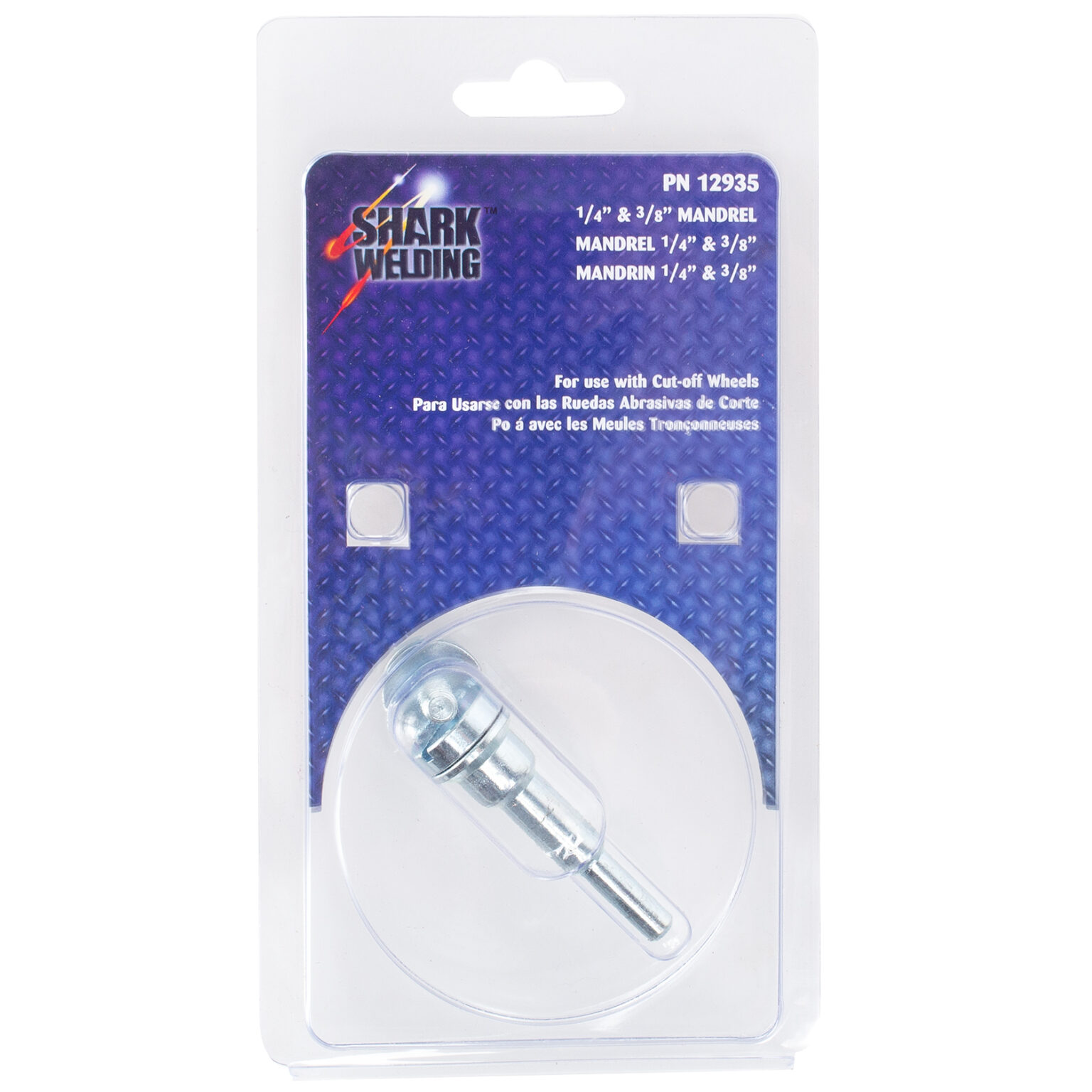 Mandrel With 1/4" and 3/8" Shoulder Screw - Shark Industries
