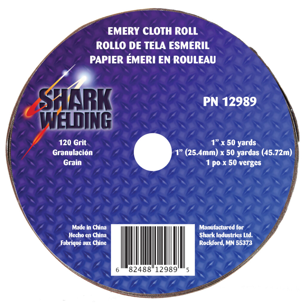 Emery Cloth Roll - Aluminum Oxide - 1" x 50 Yards - 120 Grit - Shark ...