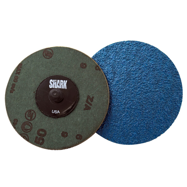 50 PK | 3" Mini Grinding Discs - Blue Zirconia - 50 Grit - Shark Industries
