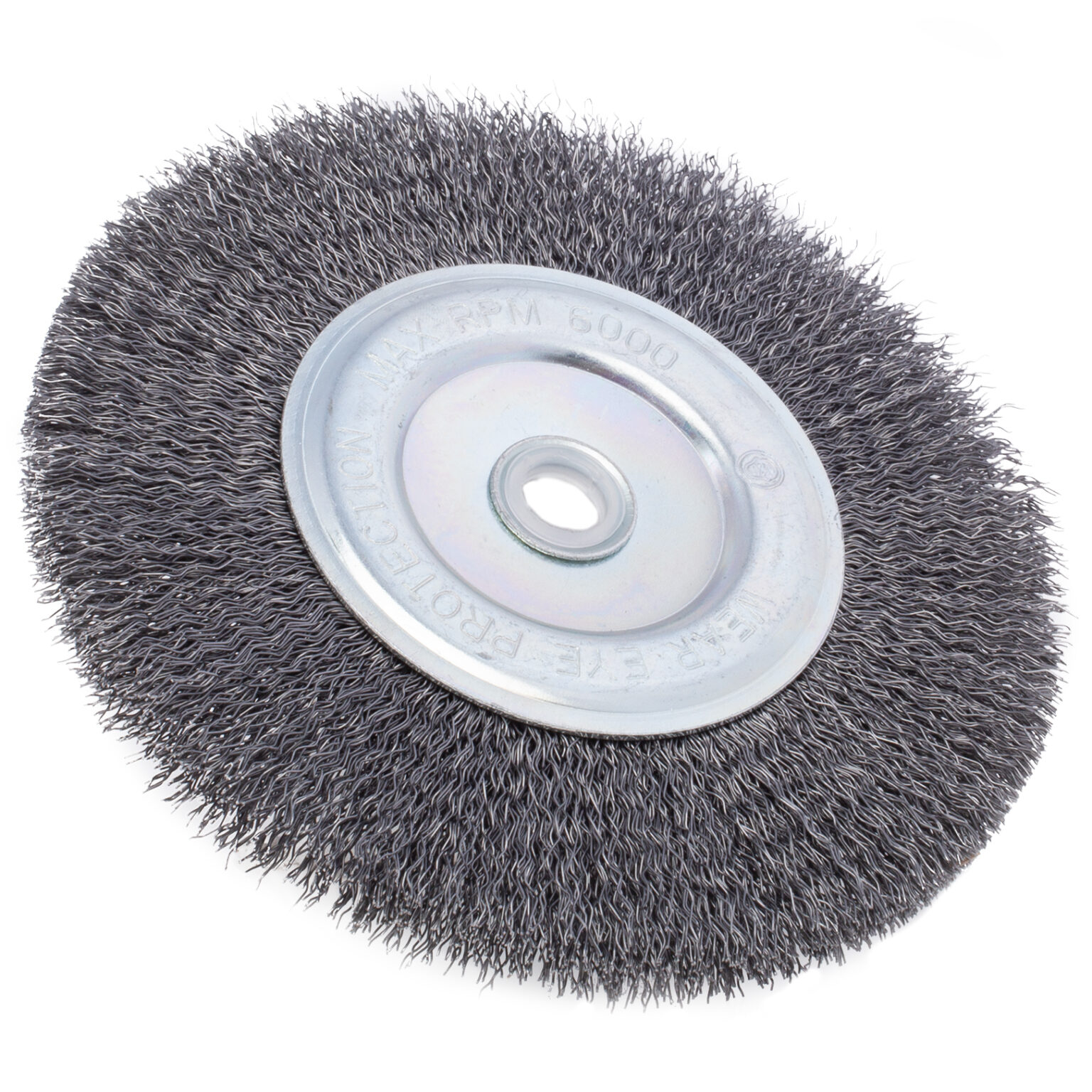 Crimped Straight Wire Wheel - 6" x 1/2"-5/8" Narrow Width (1/2" Thick ...