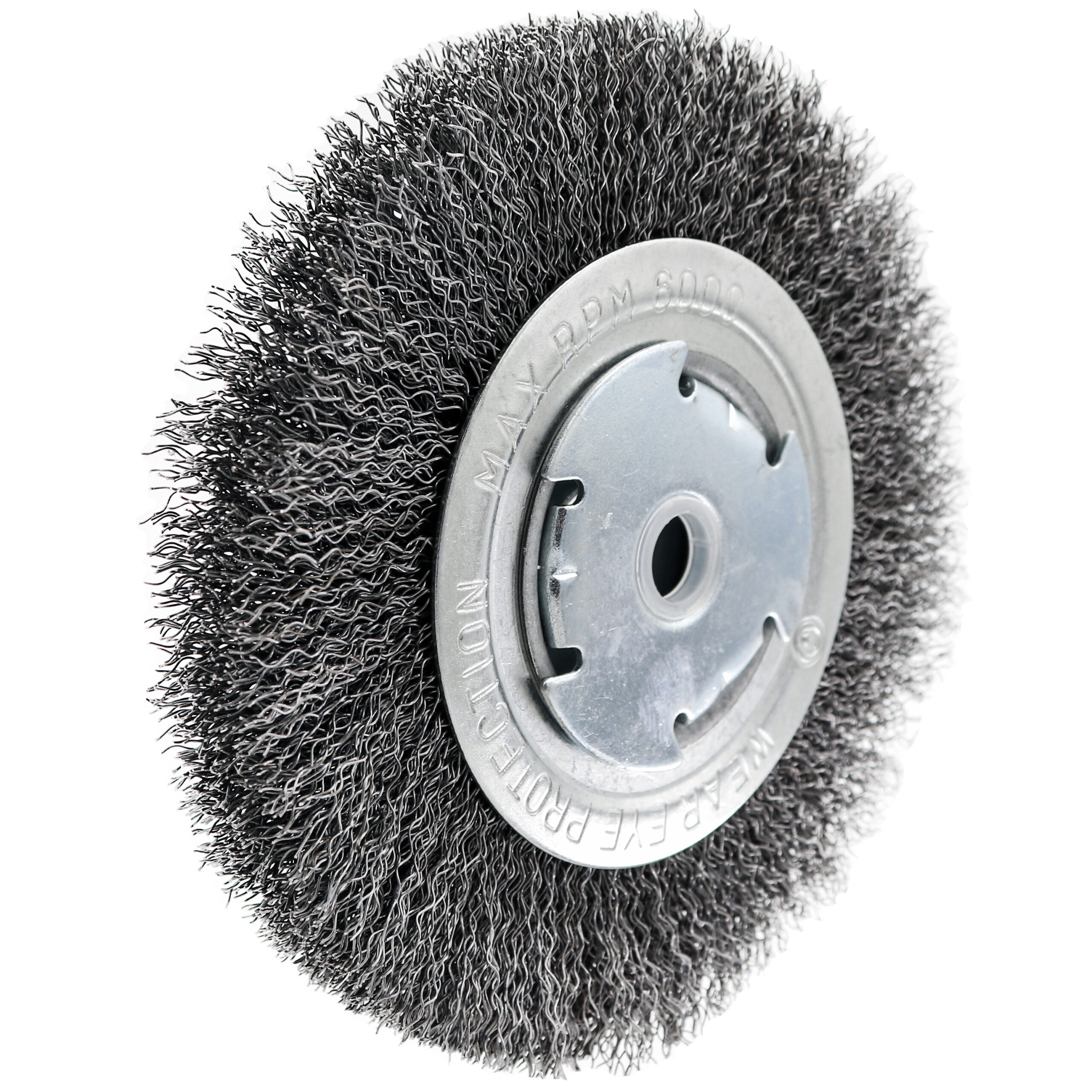 Crimped Straight Wire Wheel - 6" x 1/2"-5/8" Medium Width (5/8" Thick ...