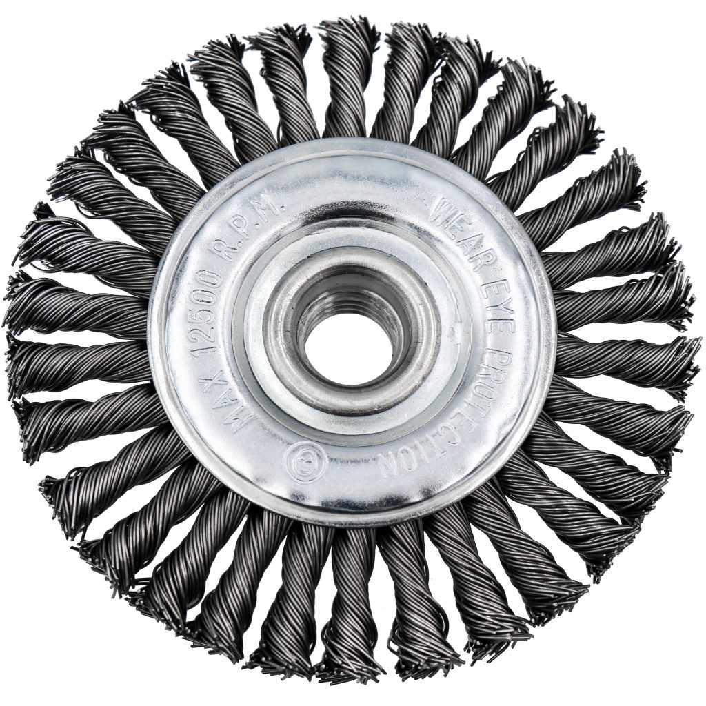 Stringer Bead Twist Wire Wheel - 4" x 5/8"-11NC arbor. .020 wire ...