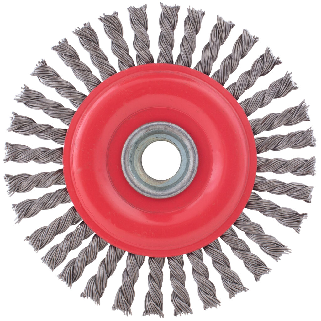 LIMITED STOCK! Stringer Bead Twist Wire Wheel - 4" M14- 2.0 arbor. .020 ...