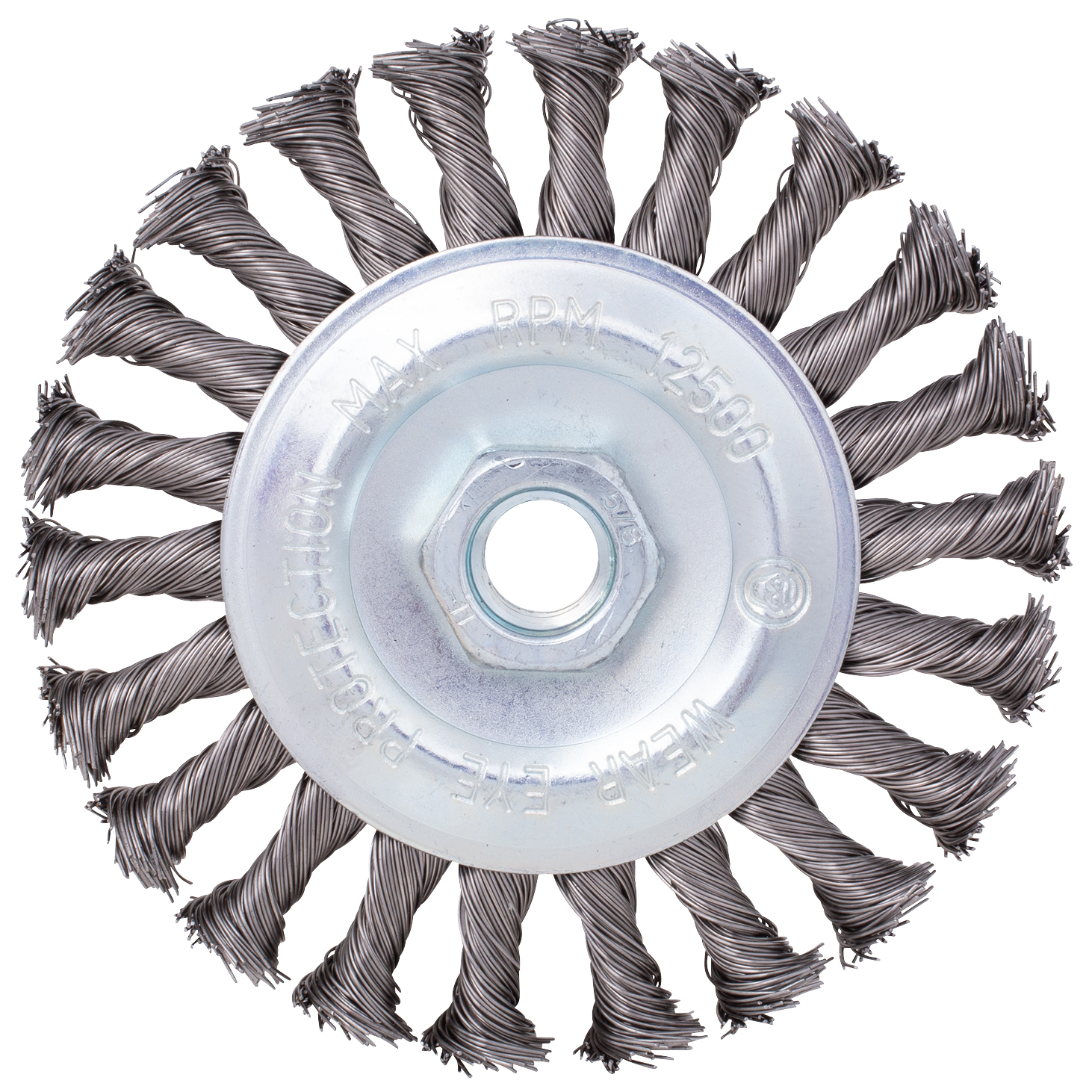 Knotted Wire Wheel - For Stainless Steel - 5" x 5/8-11NC .020 wire ...