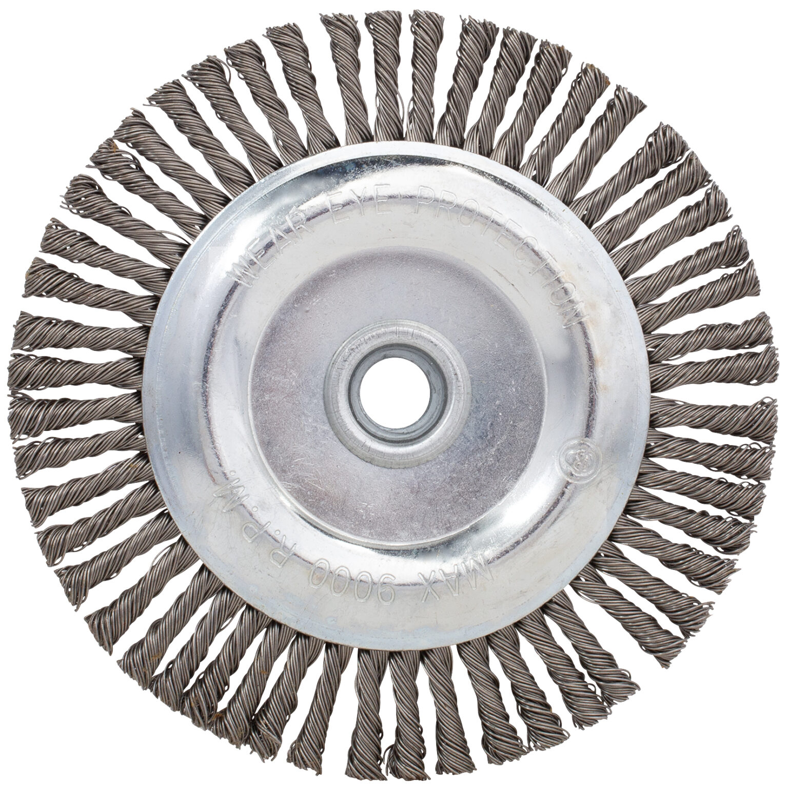 Stringer Bead Twist Wire Wheel - 6" x 5/8-11NC arbor. SS .020 wire ...