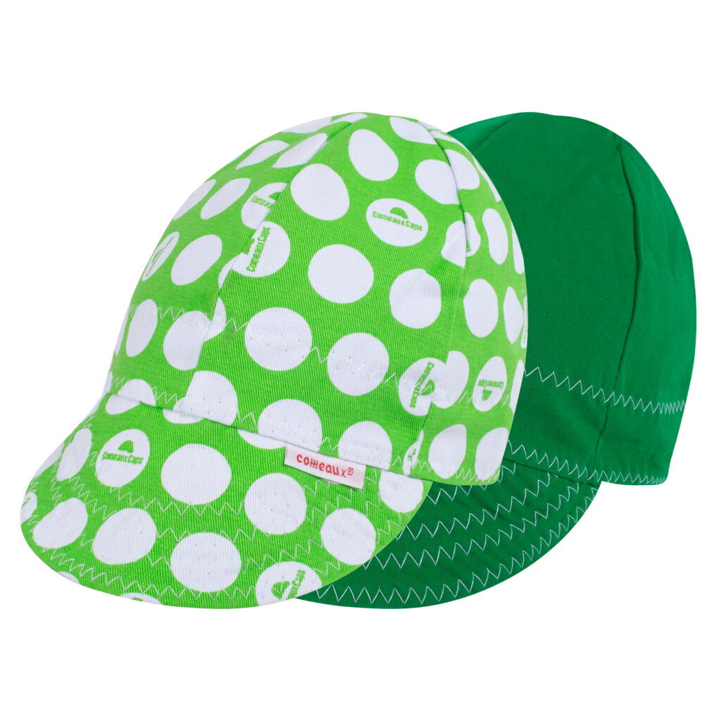 1 PK | Green Polka Dot/Green Reversible Welding Hat - Size 7-1/4 ...