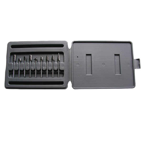 Mini- 9 Piece Double Cut Carbide Bur Kit 1/8" Shank - Shark Industries