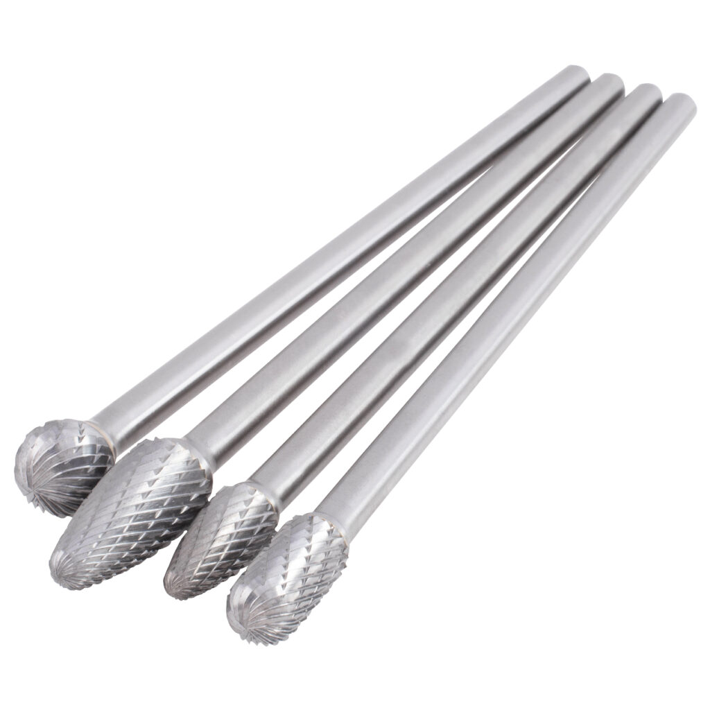 4 PC. Extended Carbide Bur Set - 6" Length (BTE4) - Shark Industries