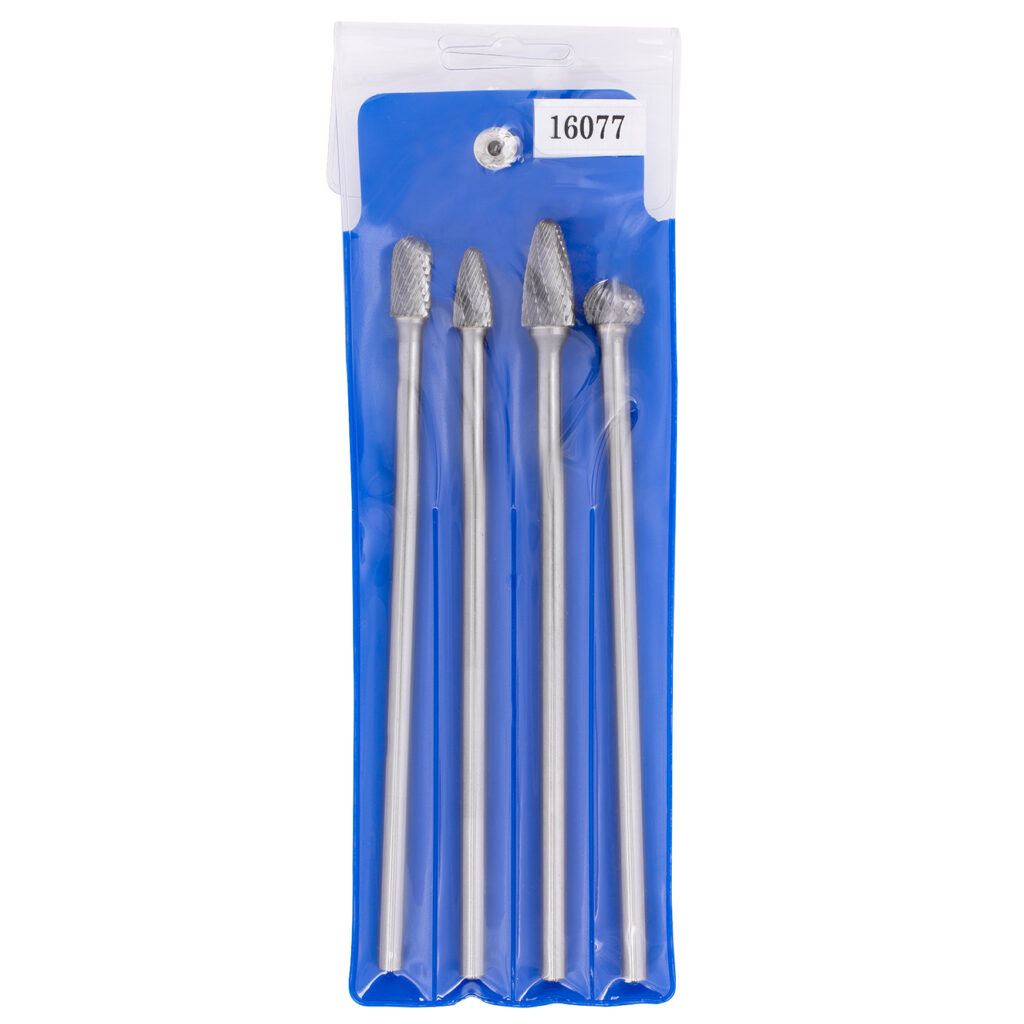 4 PC. Extended Carbide Bur Set - 6" Length (BTE4) - Shark Industries