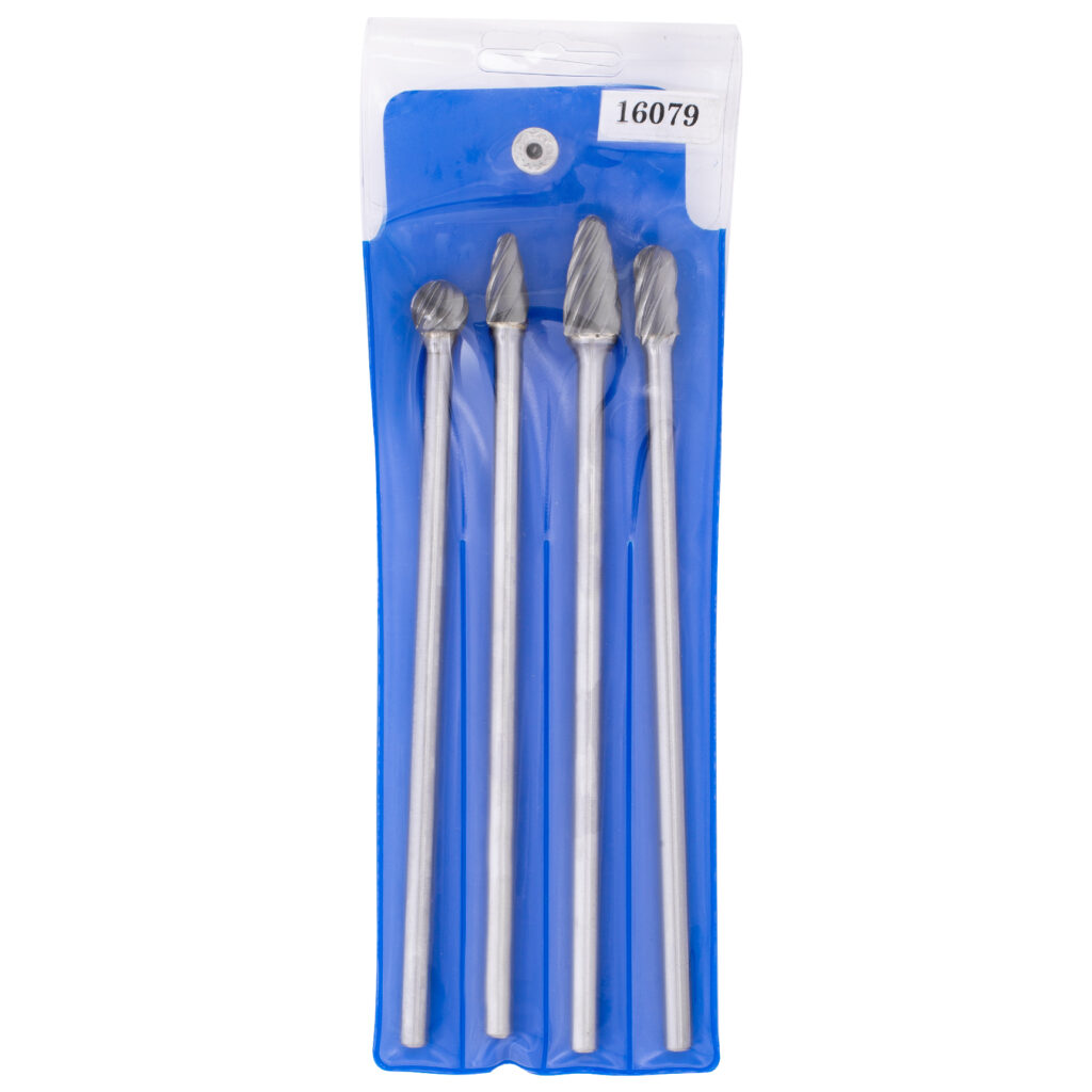 4 PC Aluminum Extended Carbide Bur Set (BTA4) - Shark Industries