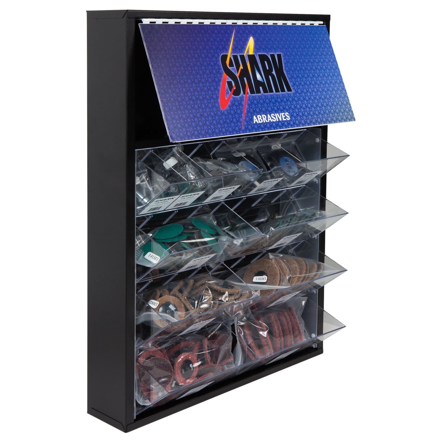 Abrasives Wall Display with 2" & 3" Most Popular Abrasives - Shark ...