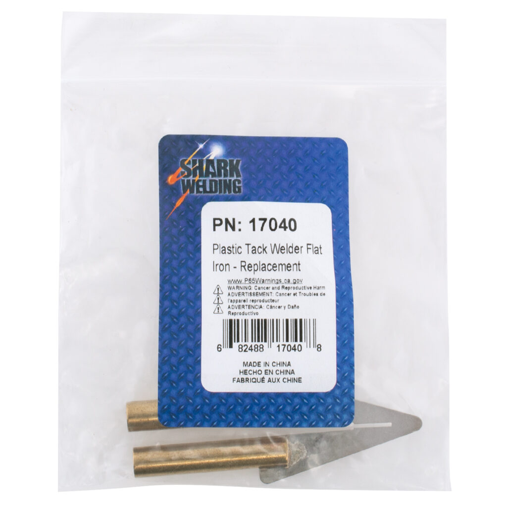 Plastic Tack Welder Flat Iron - Replacement - Shark Industries
