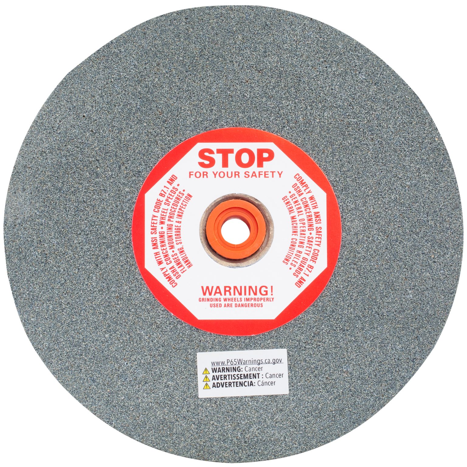 Bench Seat Grinding Wheel - Size 8" x 3/4" Thick x 1" Arbor - 60 Grit ...