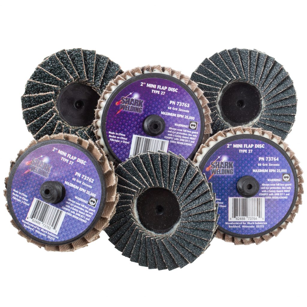 6 PC Mini Flap Disc Kit - 2" - Shark Industries