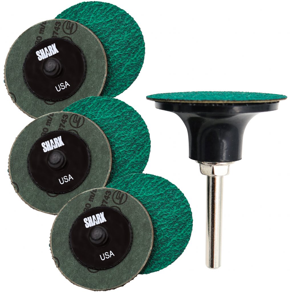6 PK 2" Green Zirconia Mini Grinding Discs with Backing Pad - Shark ...