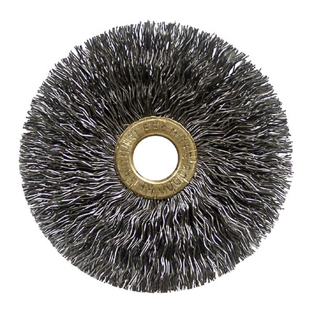 Circular Crimped Wire Wheel - 3" x 1/2" arbor hole. Fine .008 wire ...