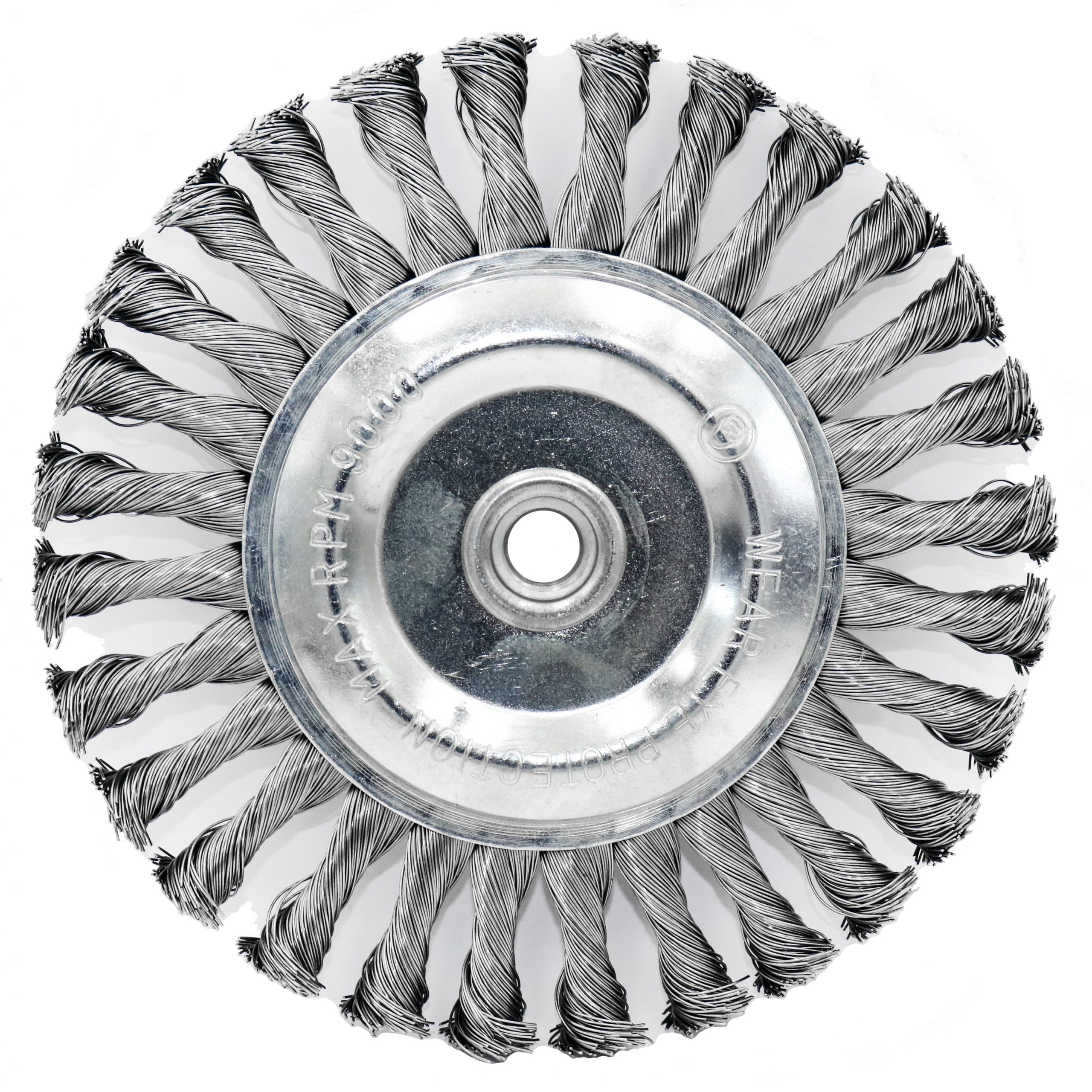 Twist Knot Wire Wheel with 0.020-Gauge Stainless Steel Wire, 7-Inch by ...