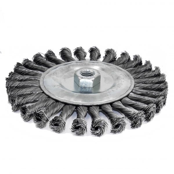 Twist Knot Wire Wheel with 0.020-Gauge Stainless Steel Wire, 7-Inch by ...