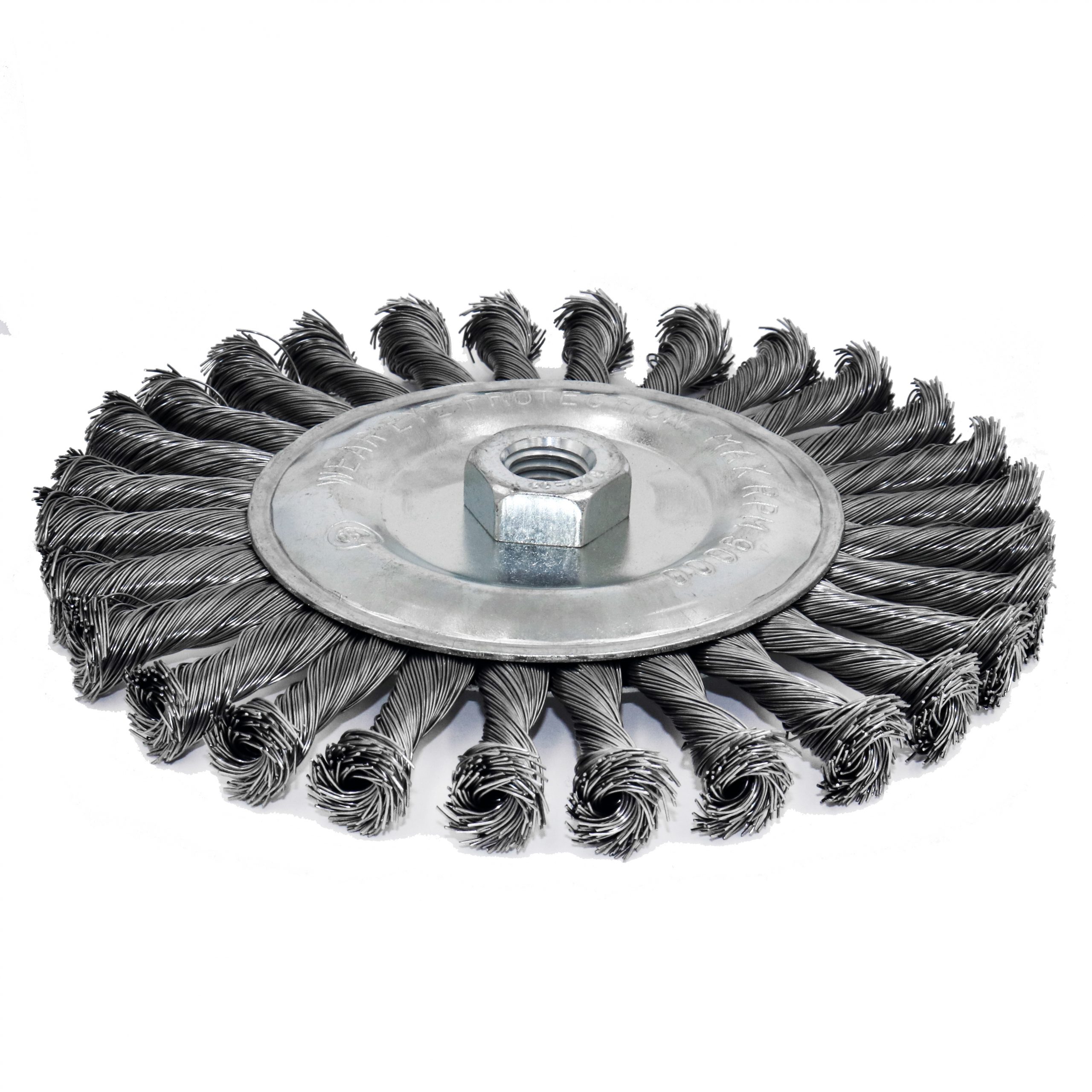 Twist Knot Wire Wheel with 0.020-Gauge Stainless Steel Wire, 7-Inch by ...