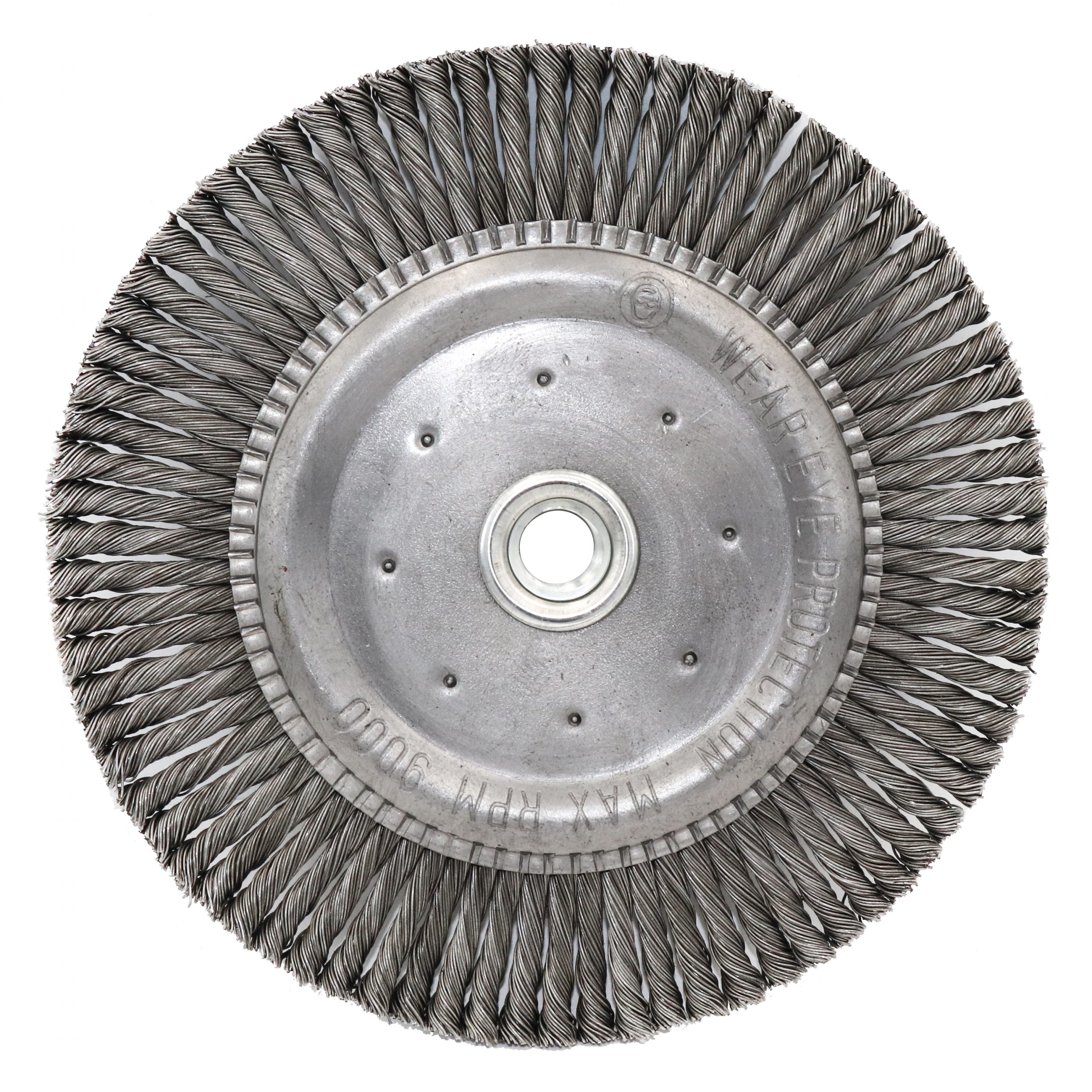 7" Stringer Bead Twist Wire Wheel with 0.020-Gauge Steel - Shark Industries