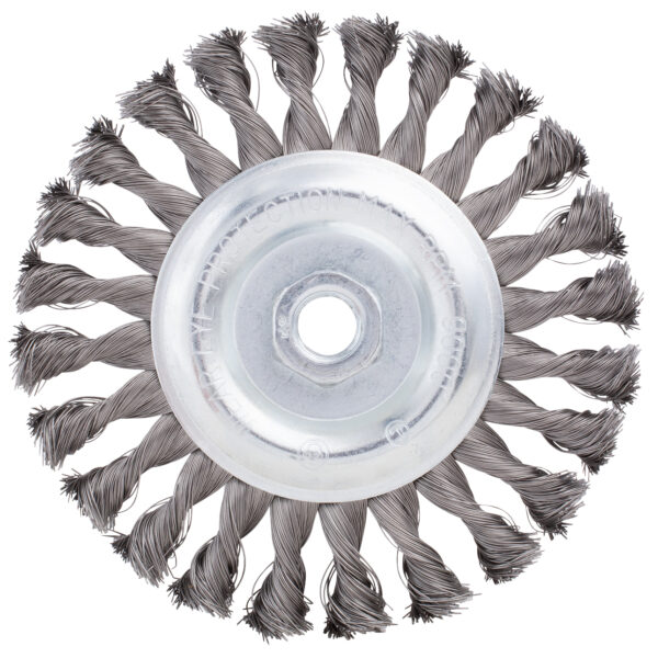 6-Inch Straight Knotted Wire Wheel - Shark Industries