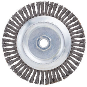 6" x 5/8-11NC Arbor Stringer Bead Wire Wheel .020 Steel Wire - Shark ...