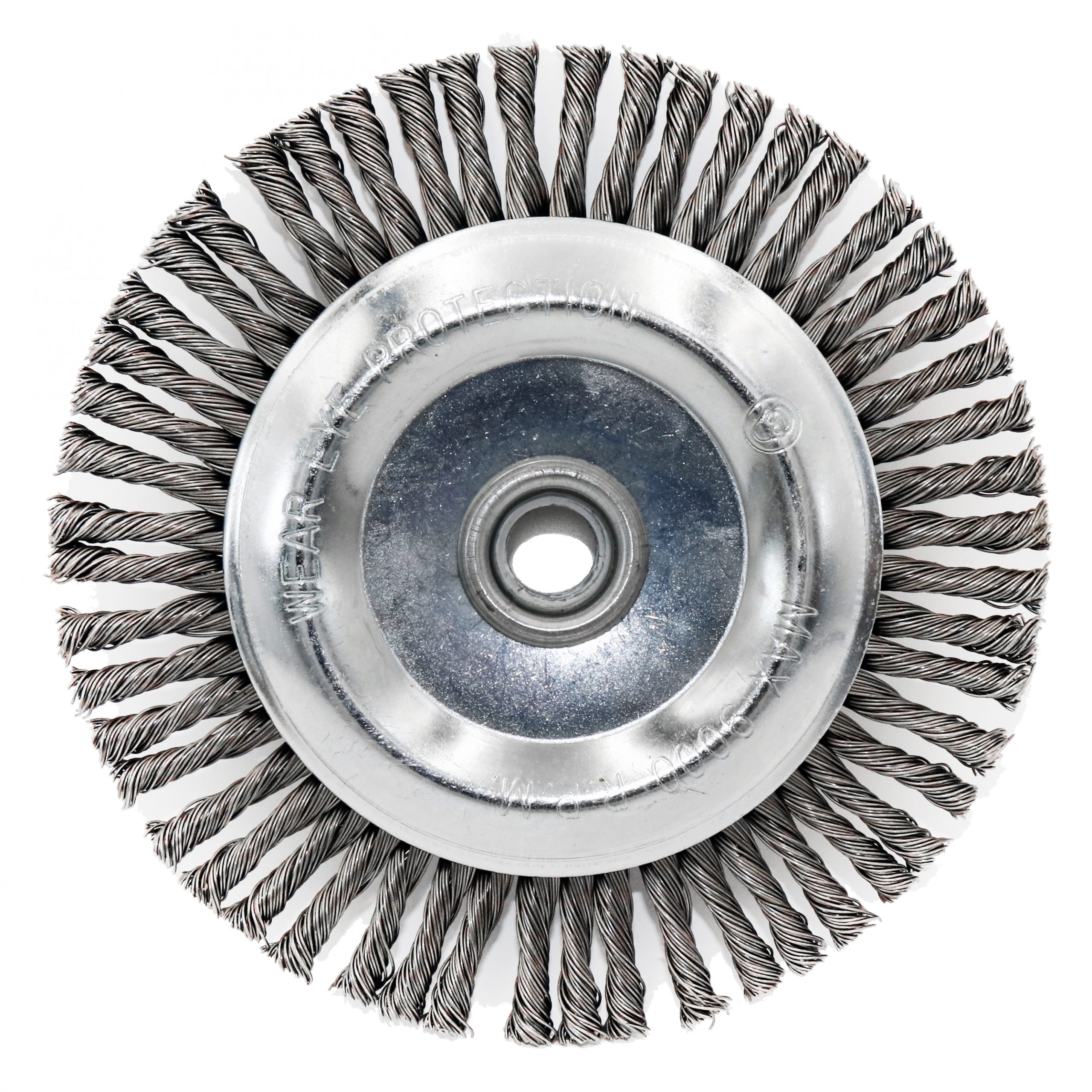 Stringer Bead Twist Wire Wheel - 5" x 5/8-11NC arbor. Stainless Steel ...