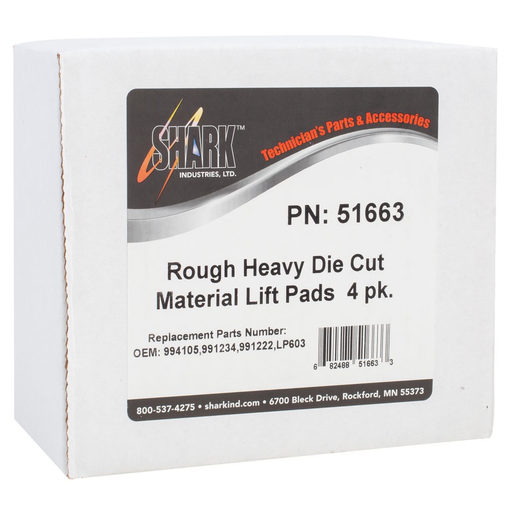 Rough Heavy Die Cut Material Lift Pads - Shark Industries
