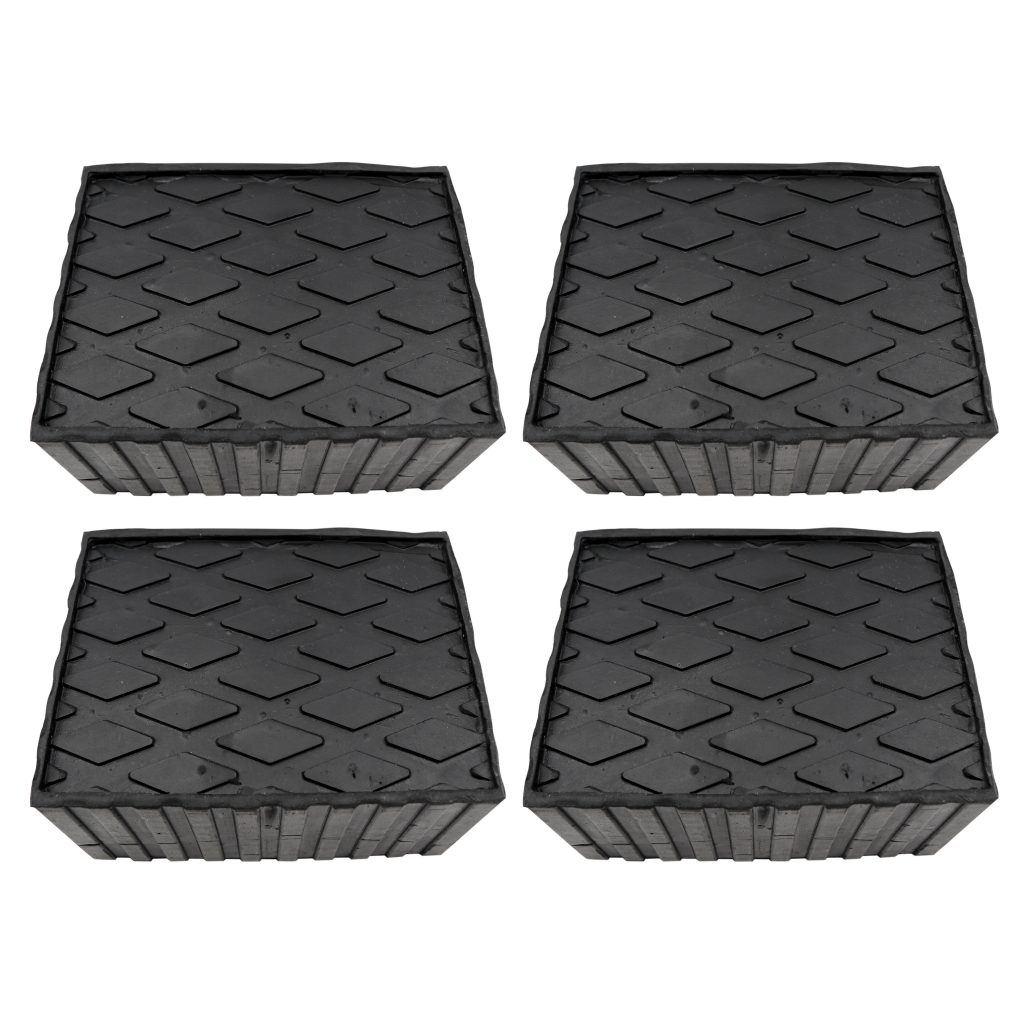 4 PK | Solid Molded Rubber Block Pads - Shark Industries