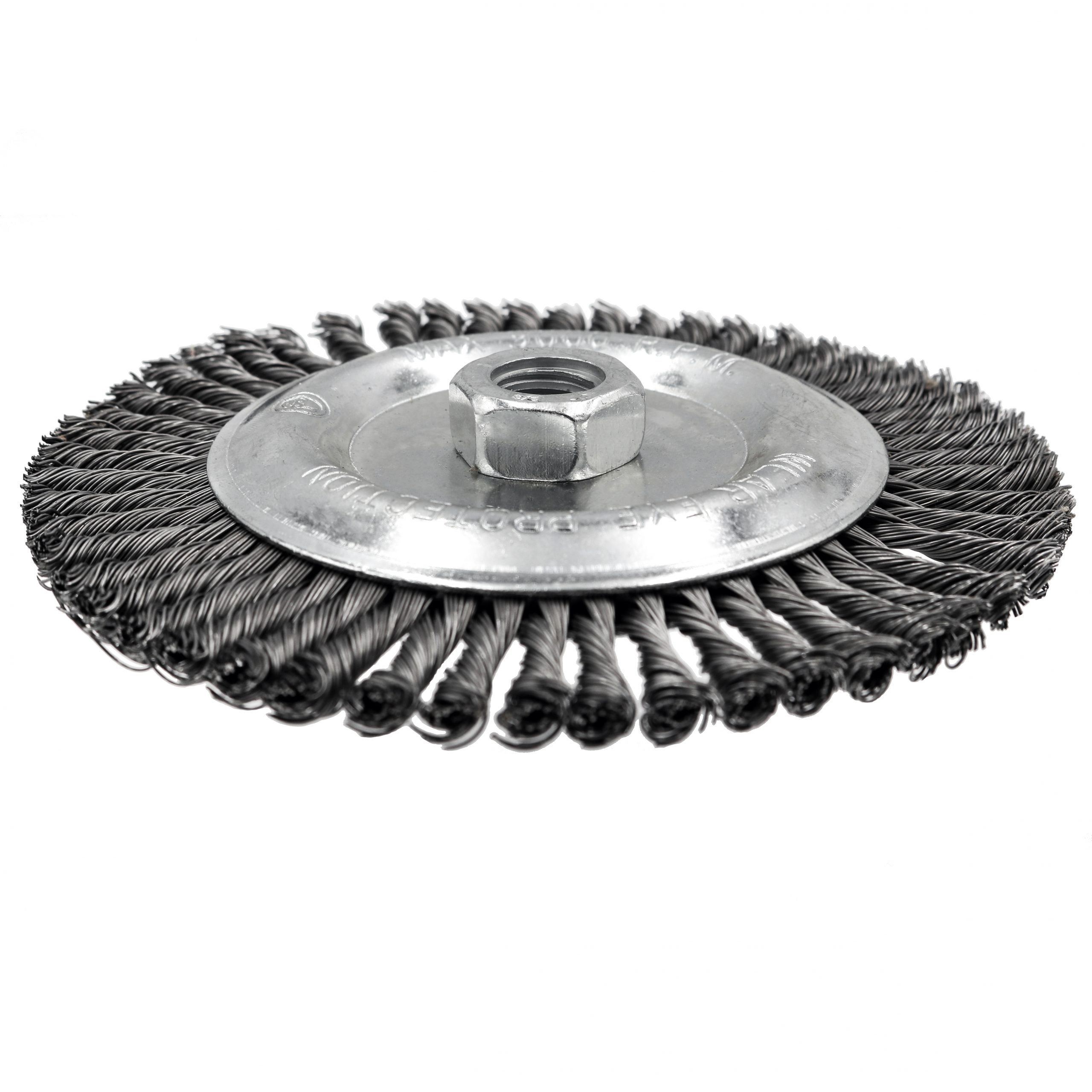 6" x 5/8-11NC Arbor Stringer Bead Wire Wheel .020 Steel Wire - Shark ...