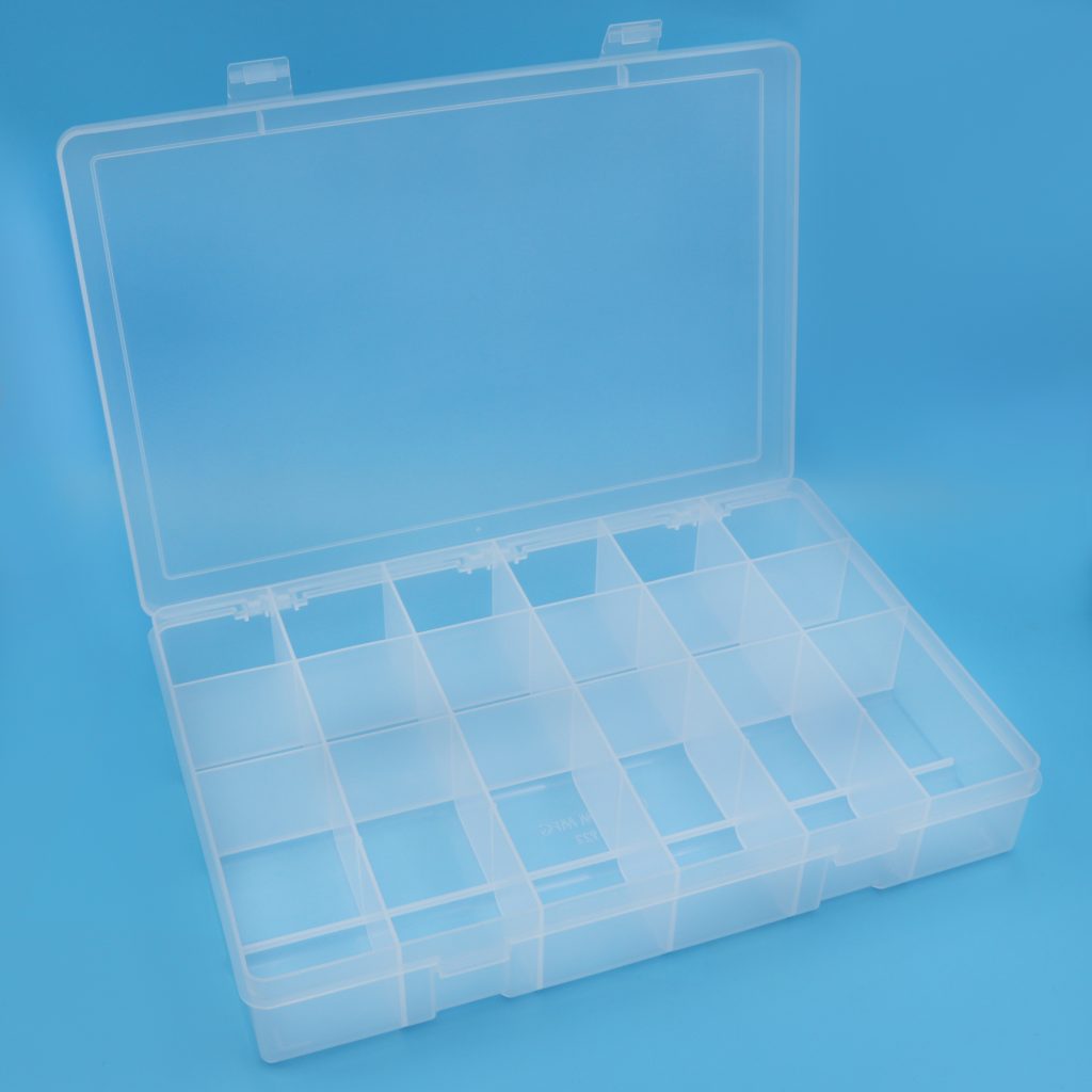 18 Compartment Plastic Box - Shark Industries