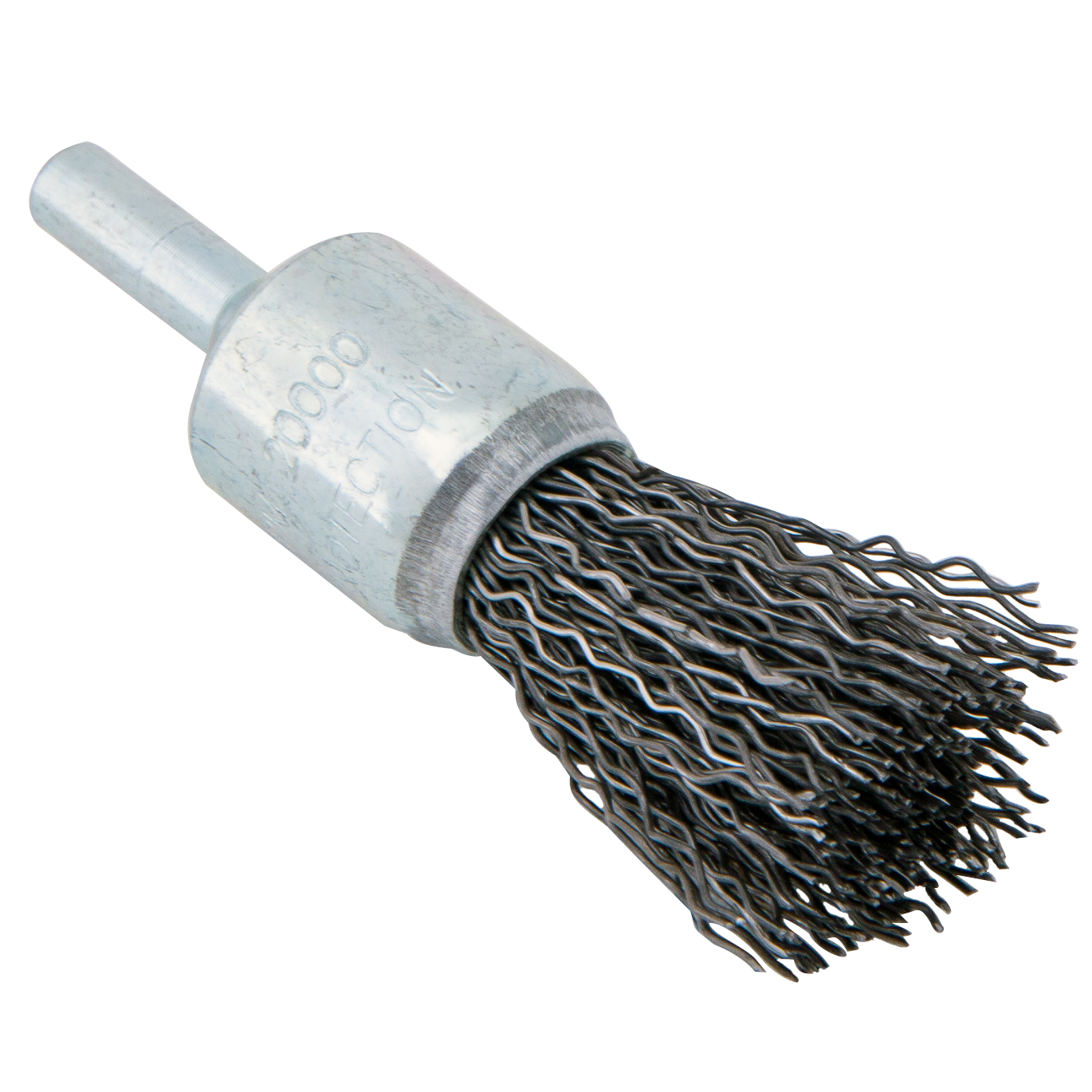 Crimped Wire End Brush - 3/4" x 1/4" Shaft .020 wire - Shark Industries