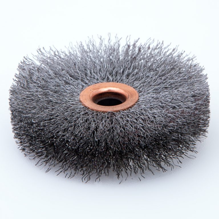 HD Crimped Wire Wheel - 3"x 1/2"-3/8" Arbor - .008 Wire - Shark Industries