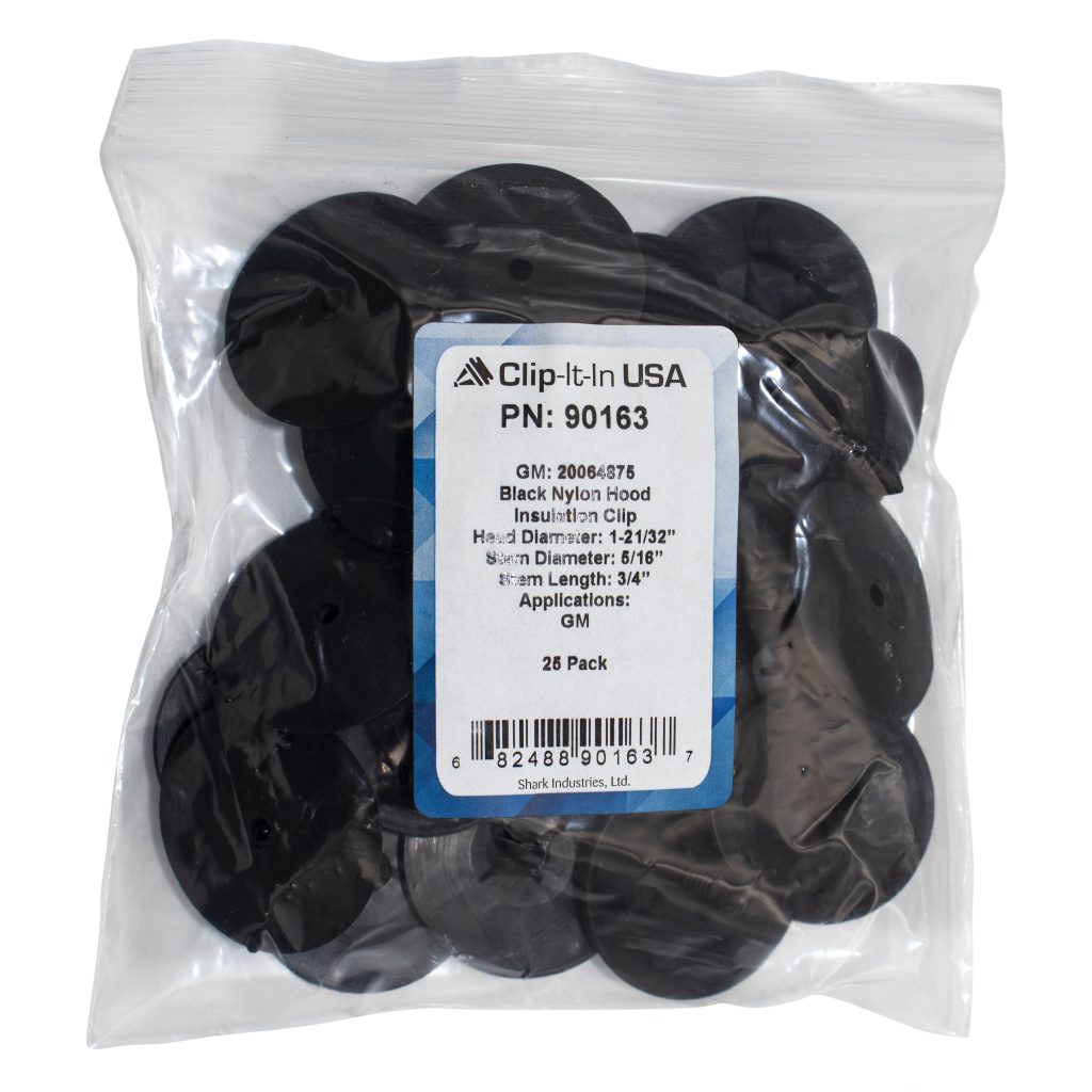 Hood Insulation Retainer - GM 20064875 - 25 Pk. - Shark Industries