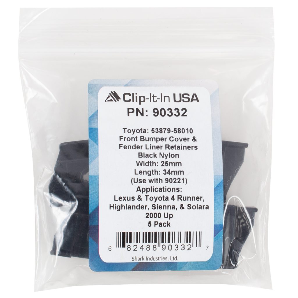 Toyota: 53879-58010 Frt Bump.Cov25mm - 25 Pk. - Shark Industries