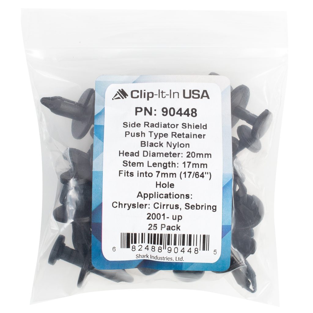 Push Type Retainer-Side Rad- Chrysler 6506132-AA - 25 Pk. - Shark ...