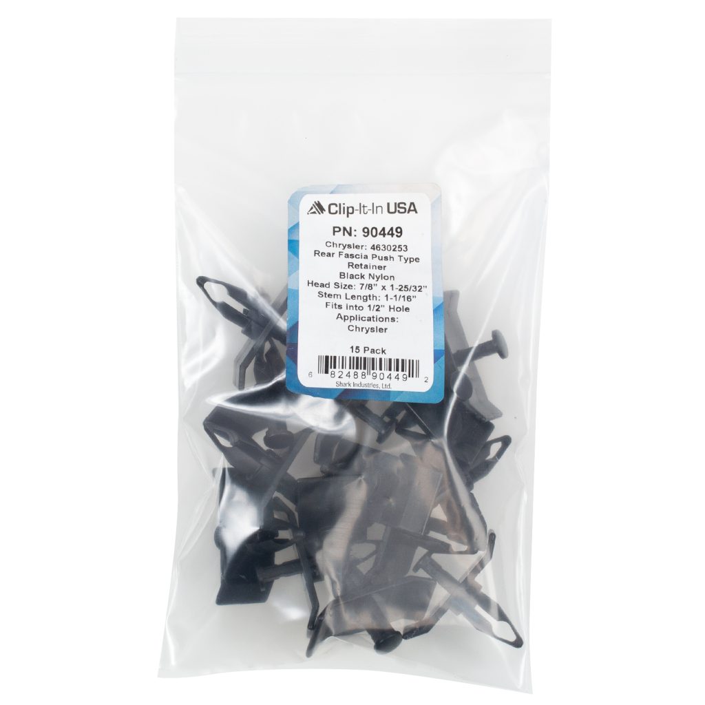 15 PK | Push Type Retainer - Chrysler 4630253 - Shark Industries