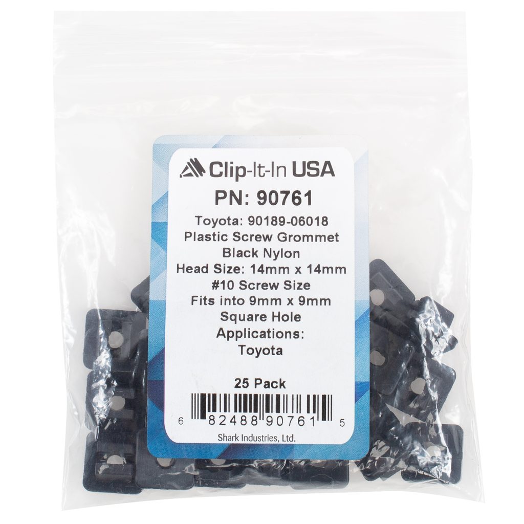 Grommet-Screw - Toyota 90189-06018 - 25 Pk. - Shark Industries