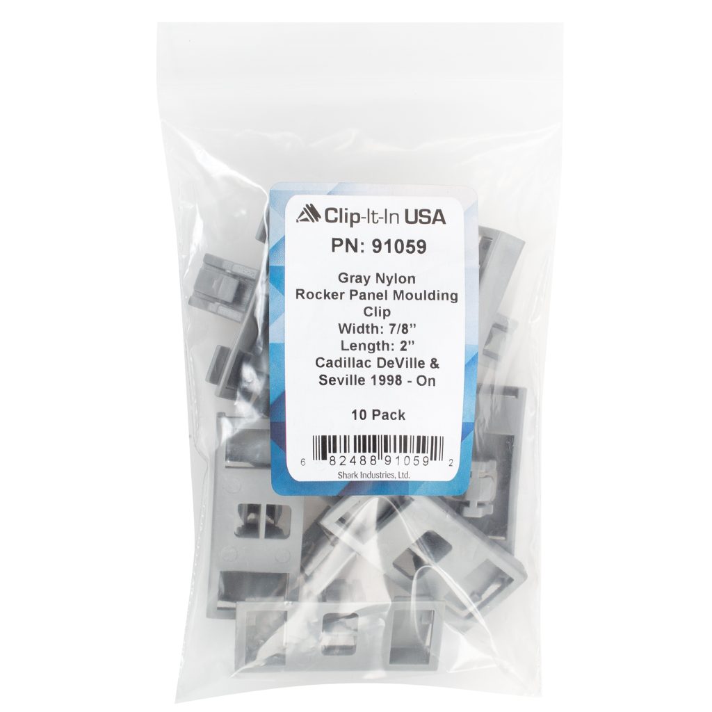 GM Rocker Panel Mould Clip 7/8" Wid. X Length - 10 Pk. - Shark Industries