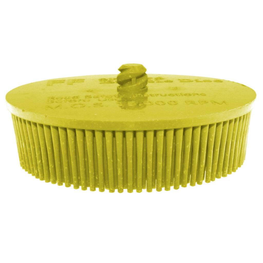 10 Pk | 3" Dia, Yellow Finger Discs - 80 Grit - Shark Industries