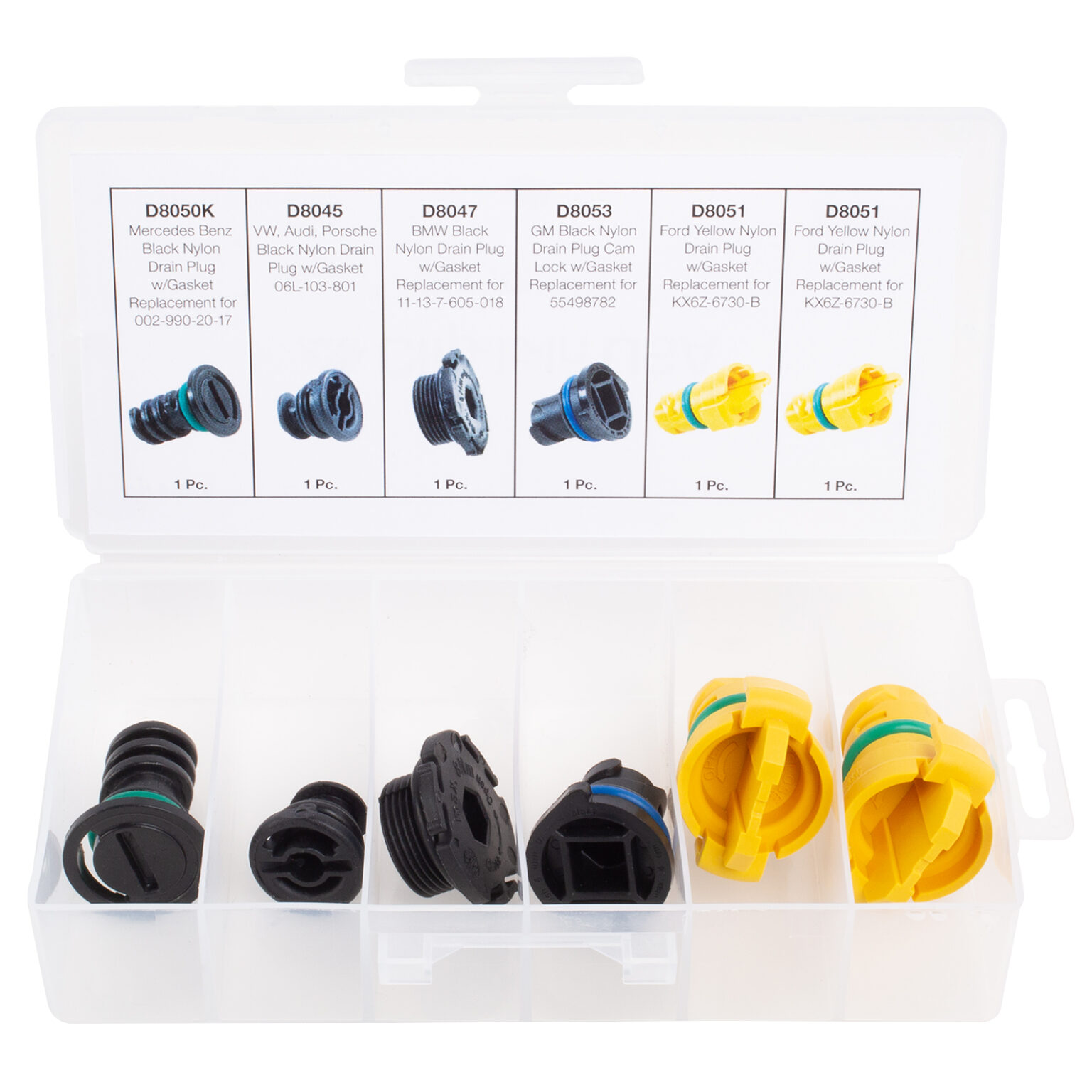 Nylon Drain Plug Kit - 6 Pieces - Shark Industries