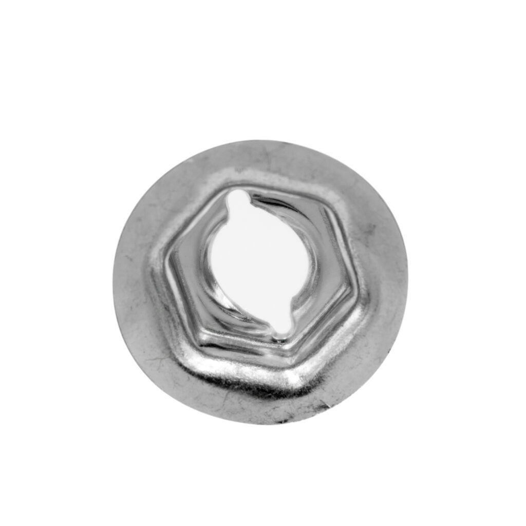 200 PK | Thread Cutting Nut - 1/4 in. Stud, 11/16 in. Washer Diameter ...