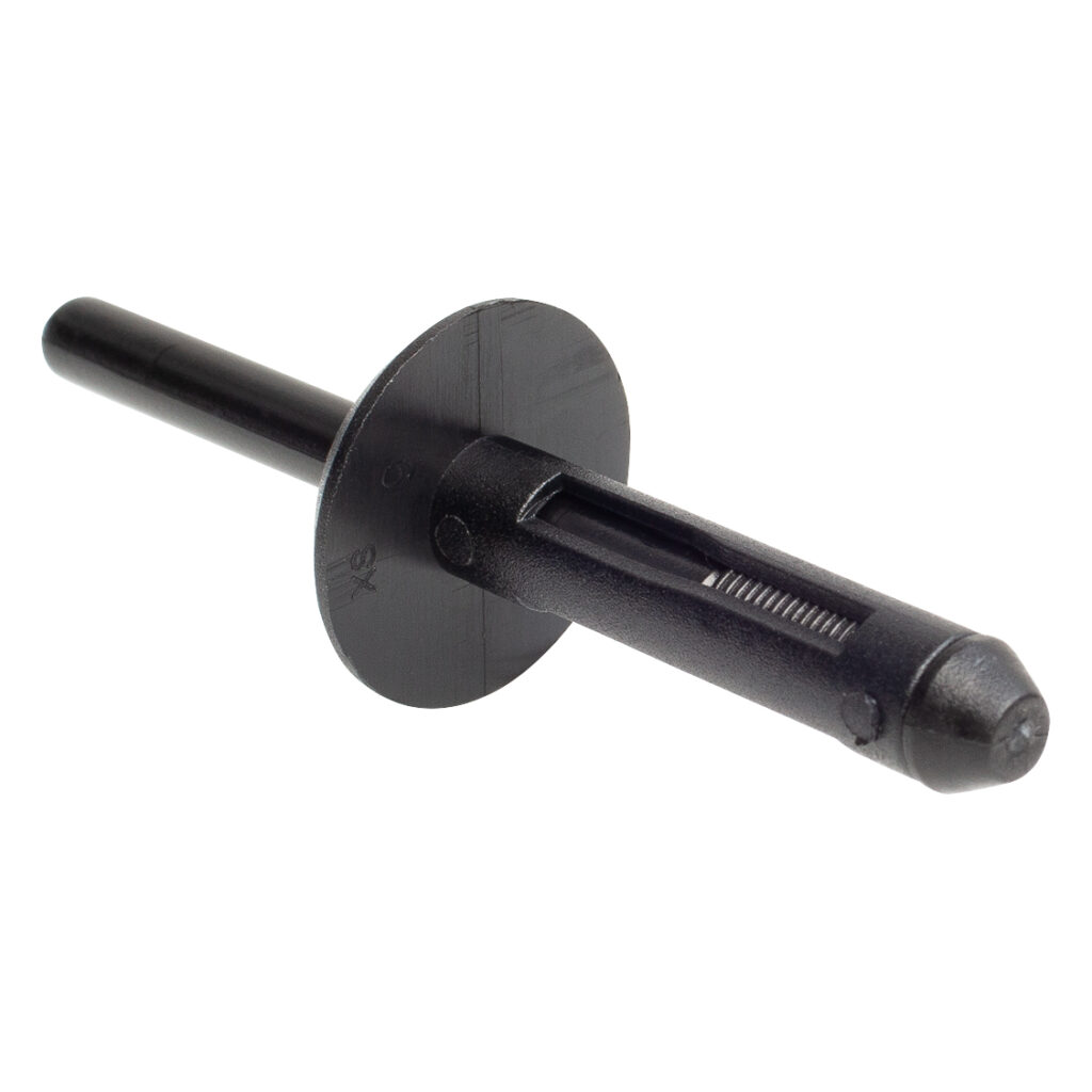25 PK | Rivet-Nylon Black Type 1- GM 10036503 - Shark Industries