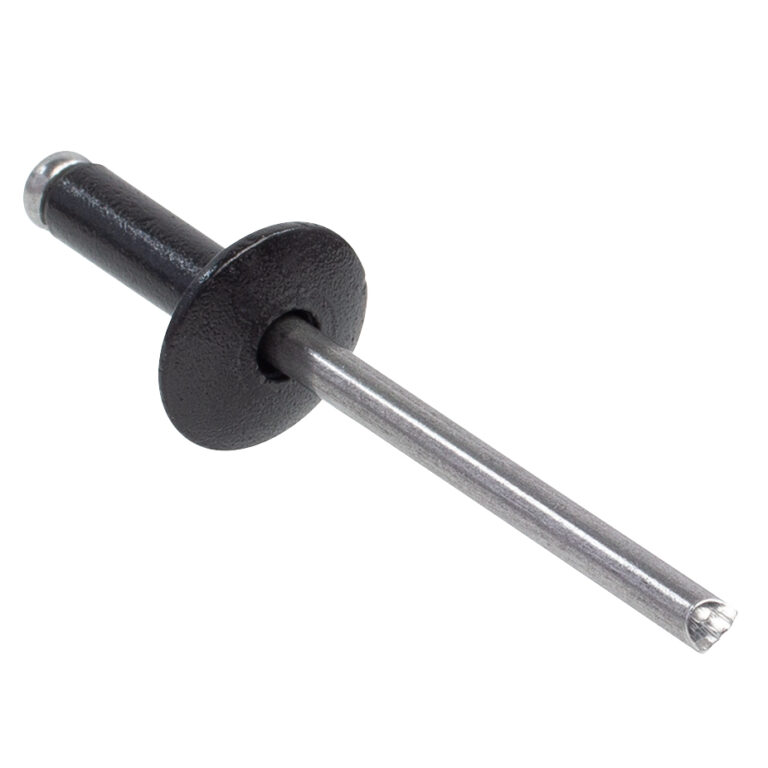 25 PK | Black Aluminum Rivet 5/32 in. Dia. 1/4 in.-38 in. Grip - Shark ...