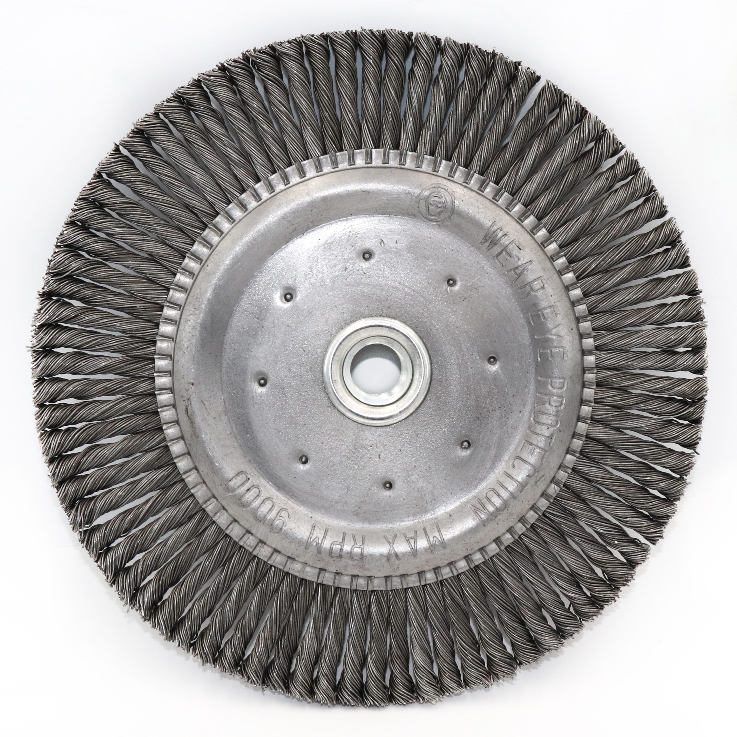 7" Stringer Bead Twist Wire Wheel with 0.020-Gauge Steel - Shark Industries