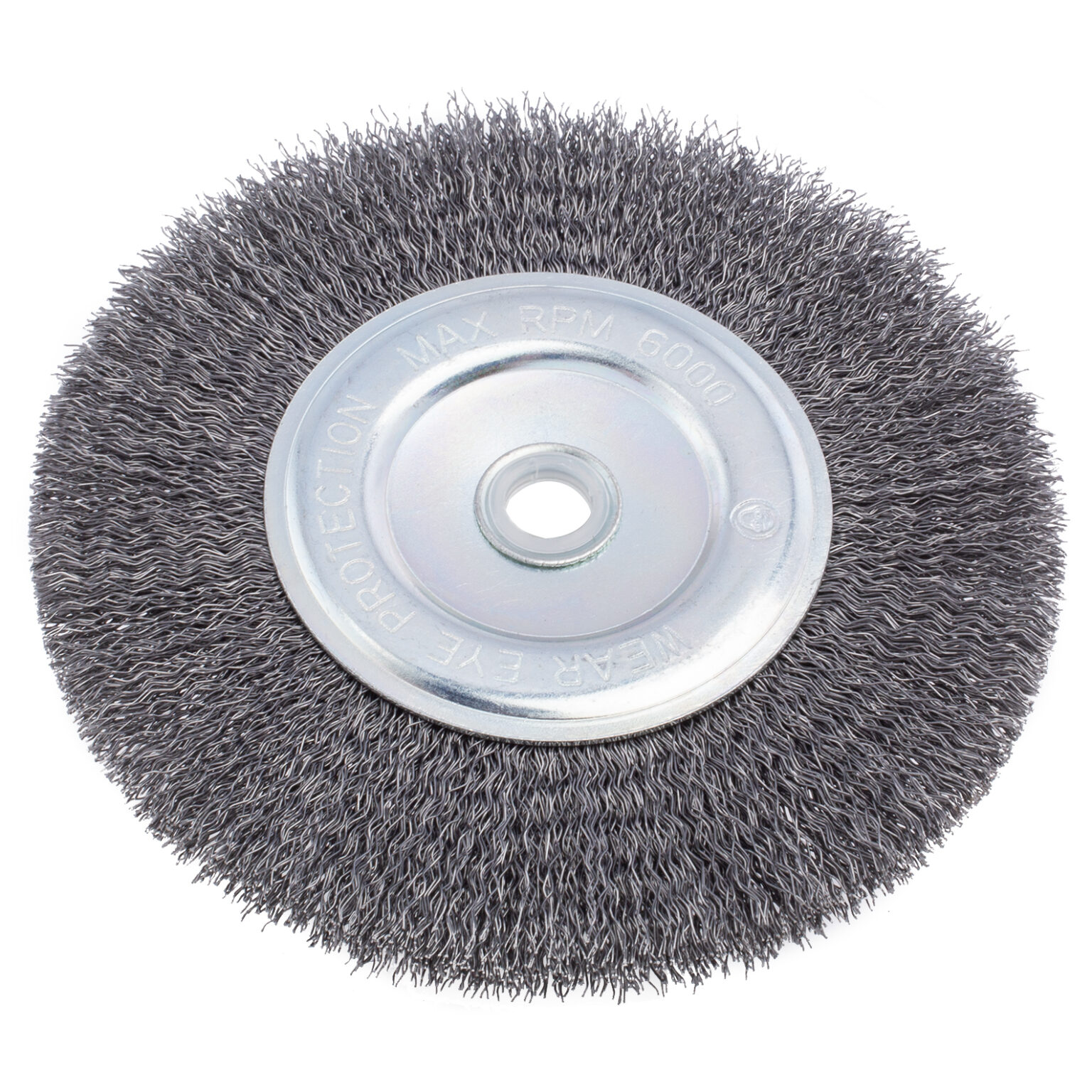 Crimped Straight Wire Wheel - 6" x 1/2"-5/8" Narrow Width (1/2" Thick ...