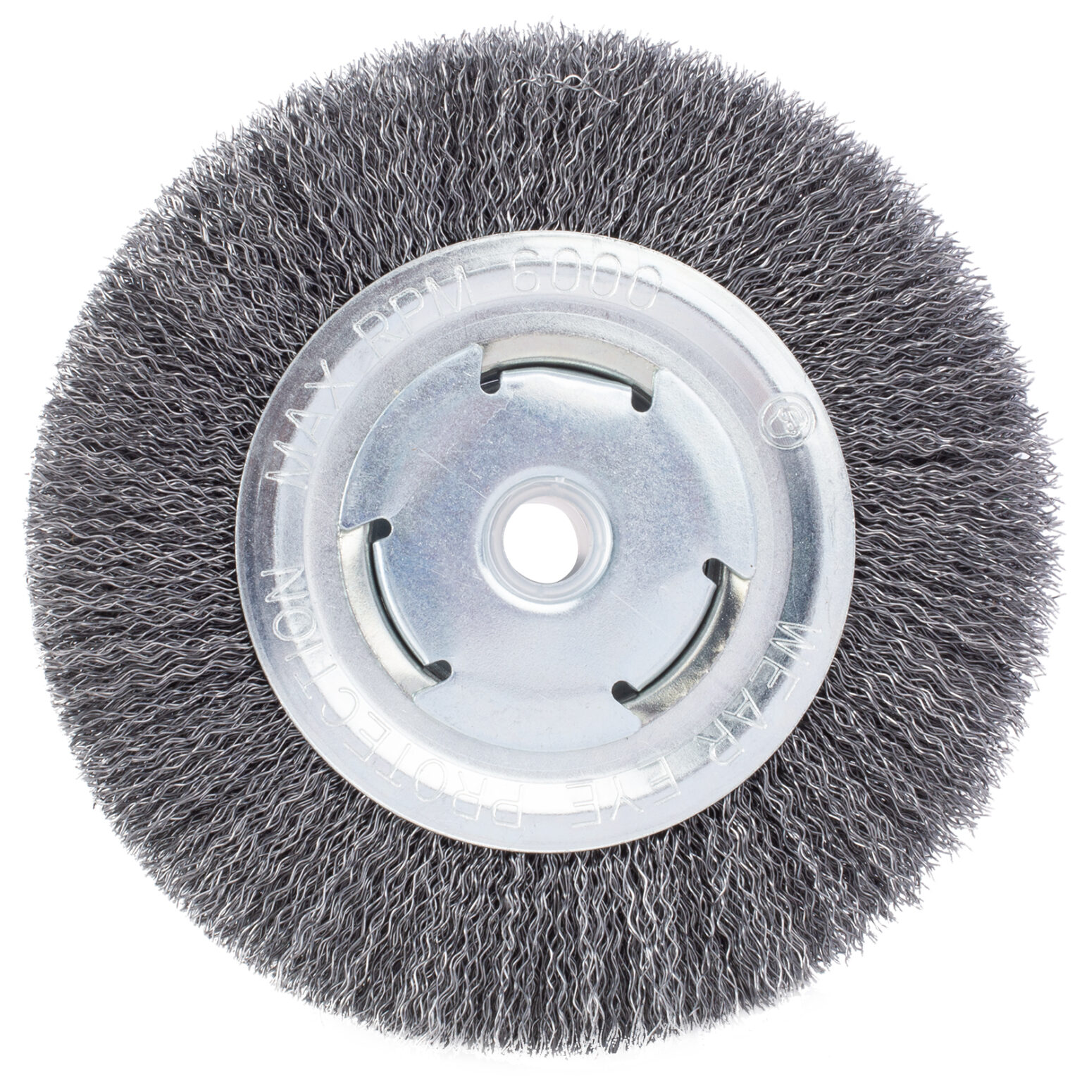 Crimped Straight Wire Wheel - 6" x 1/2"-5/8" Medium Width (5/8" Thick ...