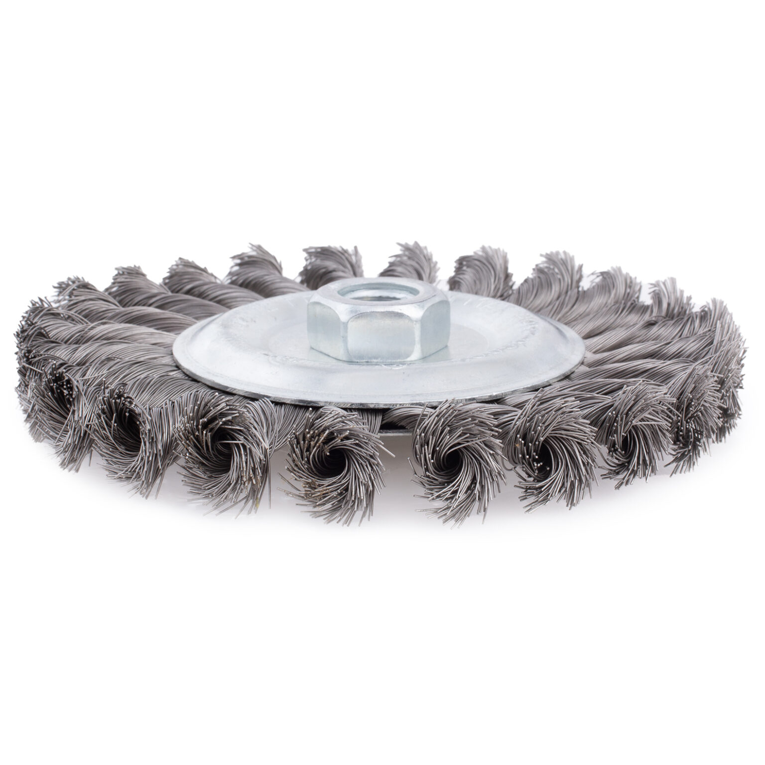 6-Inch Straight Knotted Wire Wheel - Shark Industries